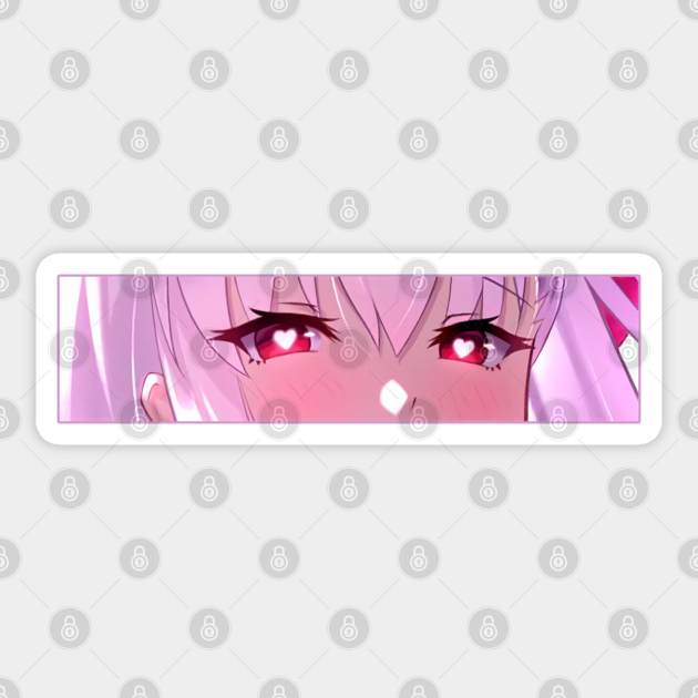 Lewd Succubus Eyes Anime Sticker Teepublic
